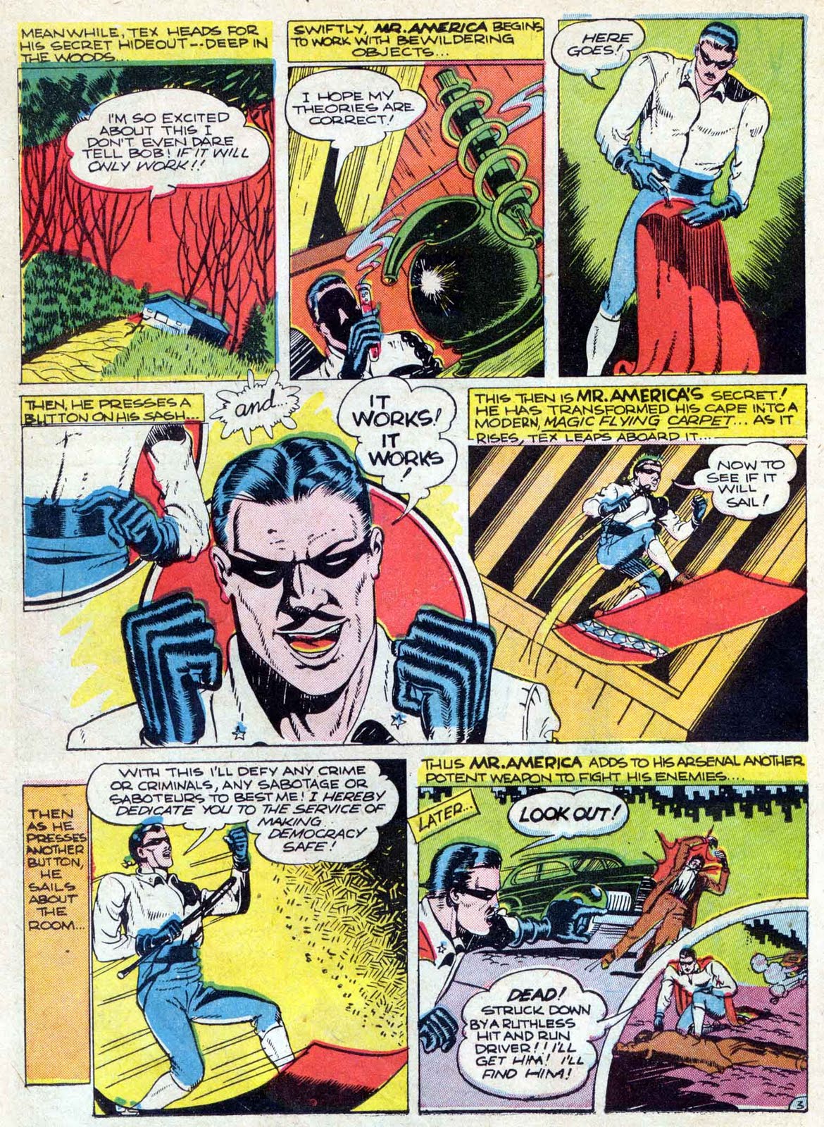 Four-Color Shadows: Mr. America and Fatman-Bernard Baily-1941