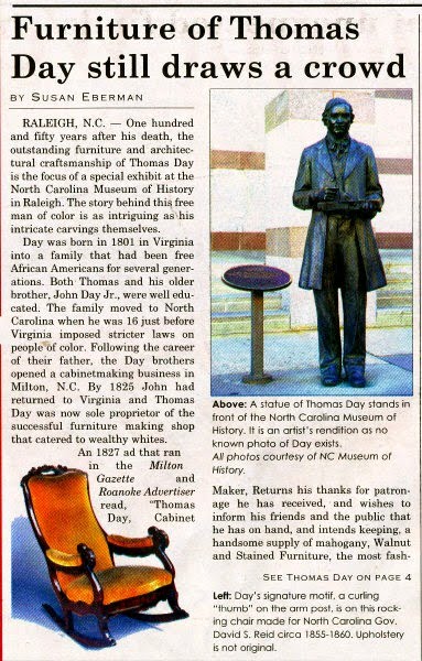 Caswell County North Carolina: Thomas Day: Behind the Veneer