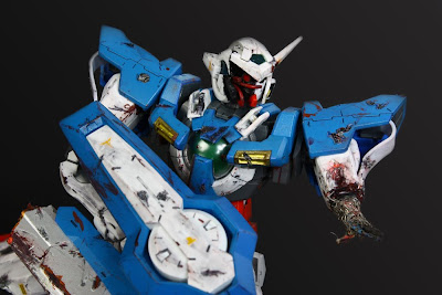 GUNDAM DIVA: Damaged Exia HG Retouch Studio Pic