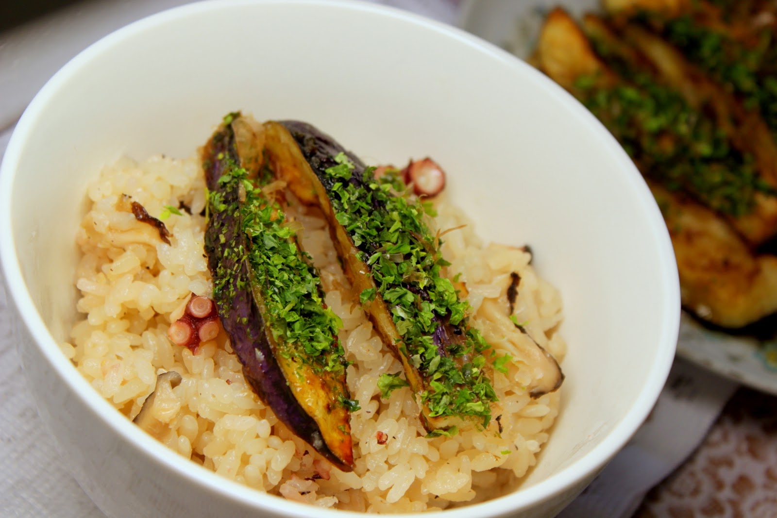 A Box of Kitchen: Takogohan (octopus rice dish)