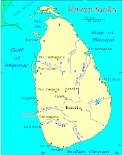 sri Lanka Map River