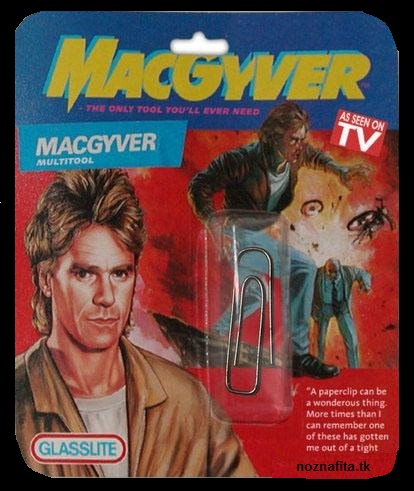BLOG NOZ NA FITA: CHEGOU O KIT DE SOBREVIVÊNCIA DO MACGYVER