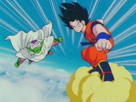 Gohan rompe la espada Z