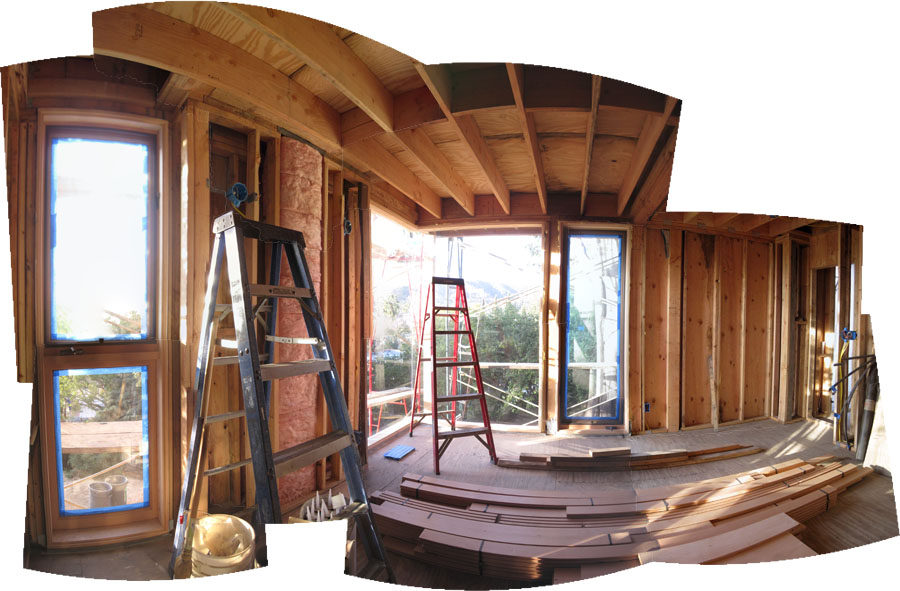 our house on the hill: Rough Framing Complete