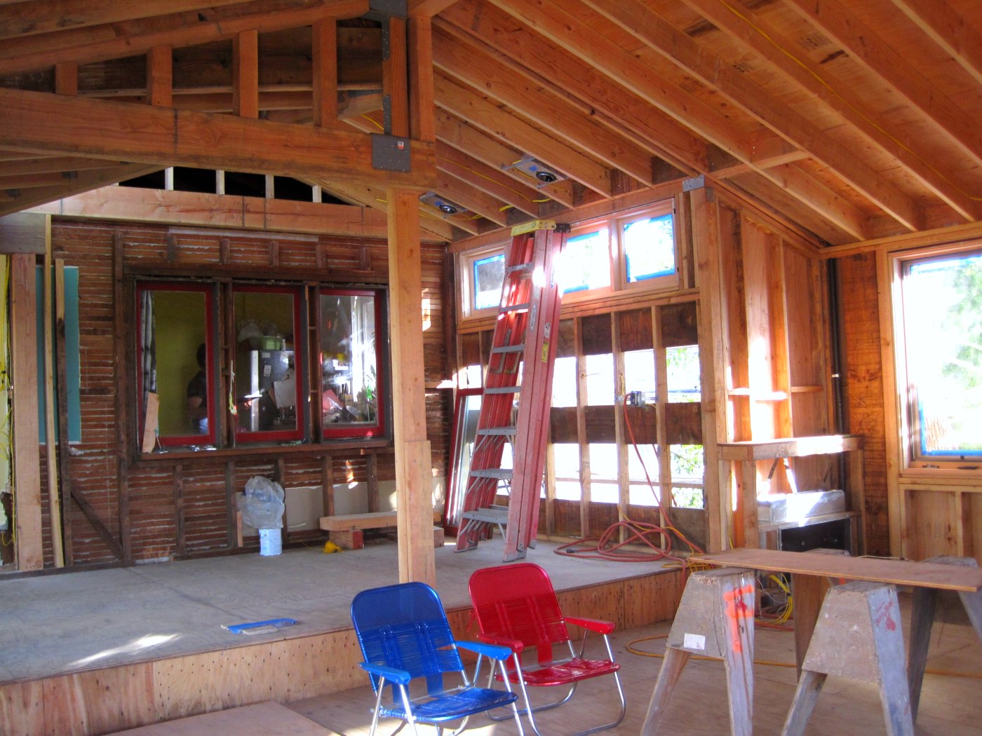 our house on the hill: Rough Framing Complete