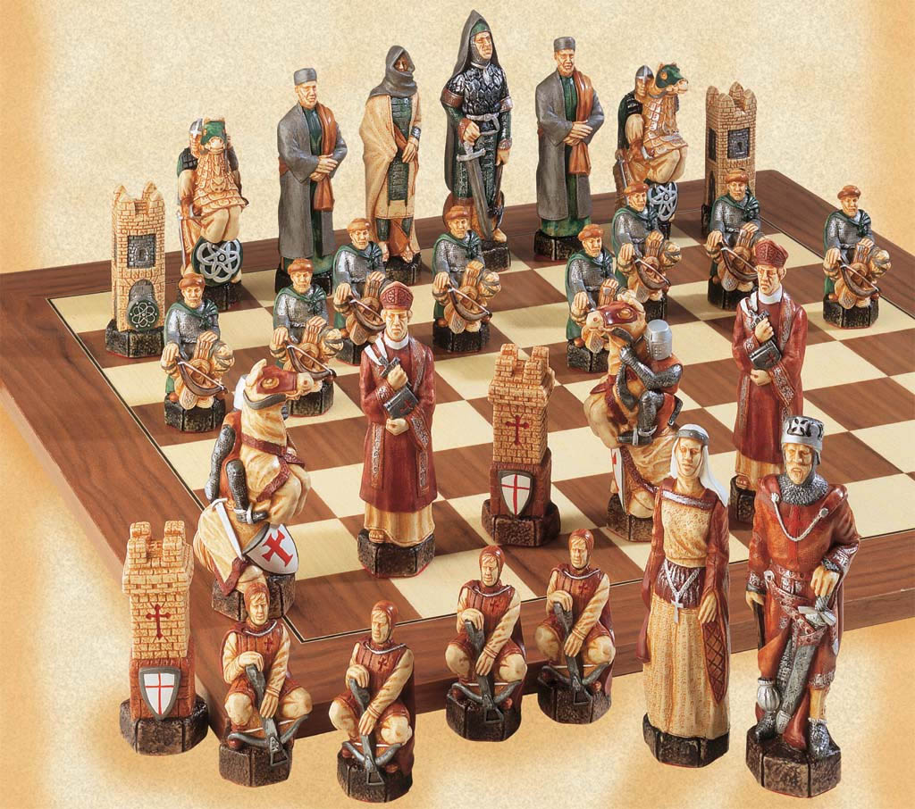 Chess Talk: The Crusades Handpainted Chess Set