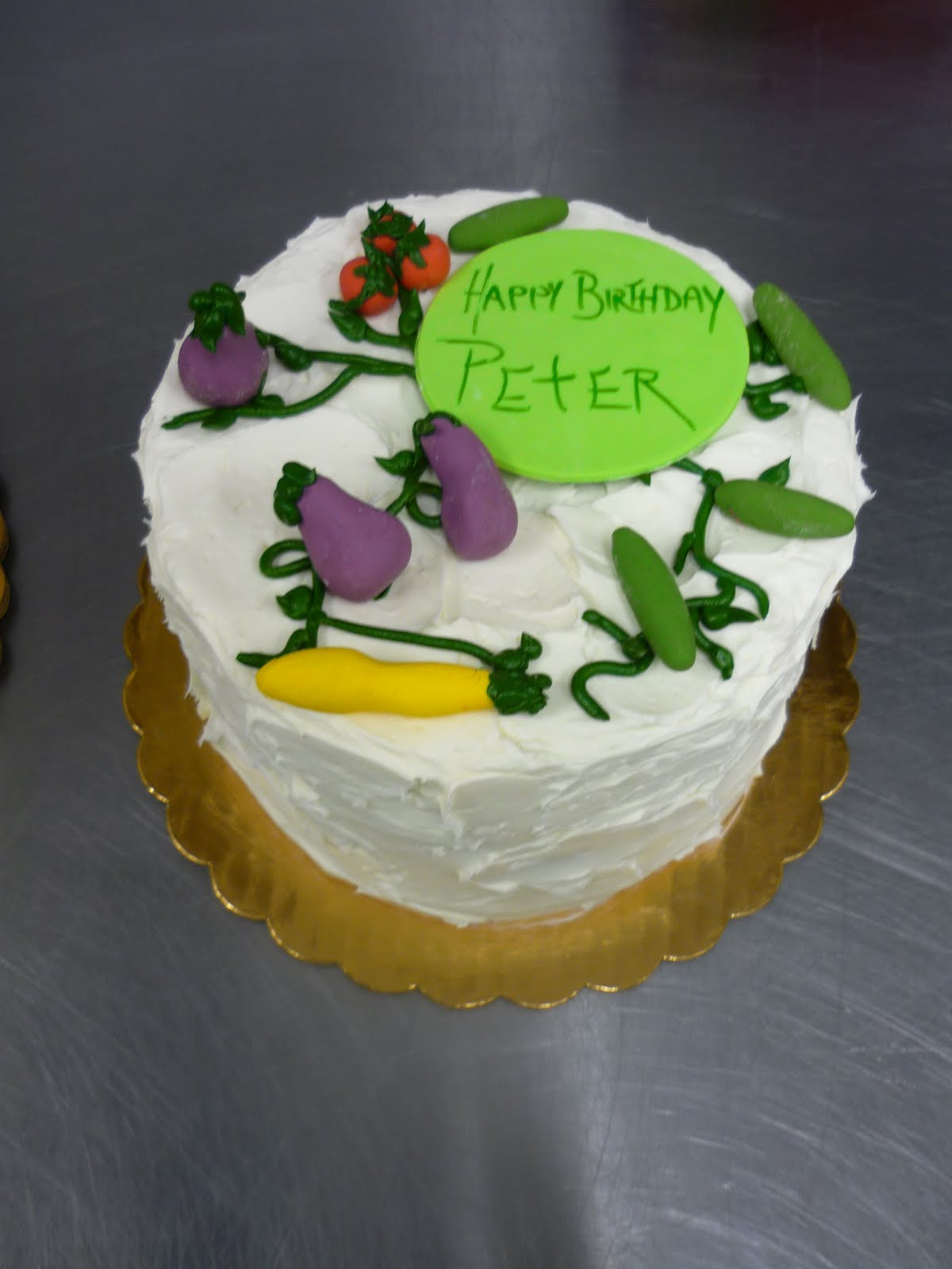 Vegetable Birthday Cake