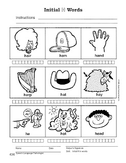 Speech Therapy with Miss Nicole: H initial words