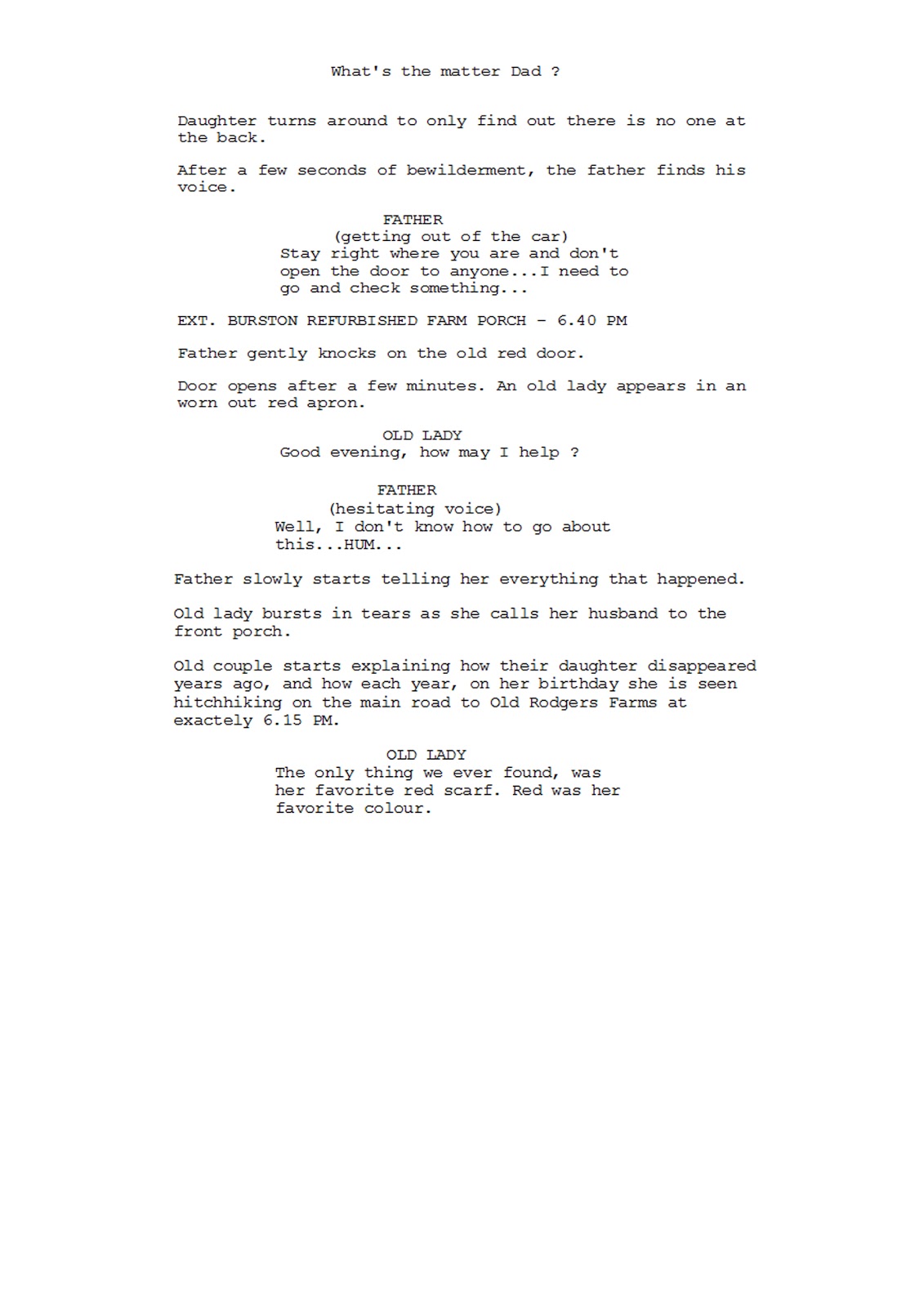 An Animatic Story: My own script (The ghost girl) - Page 3