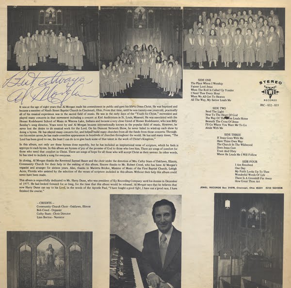 The Good, Bad & Ugly Gospel Record Barn: Al Morgan - The Place Where I ...