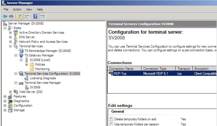 Windows 2008 Terminal Services Network Level Authentication