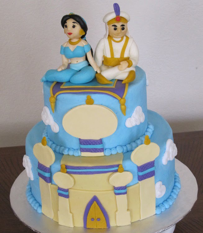Ms. Cakes: Princess Jasmine & Aladdin Cake