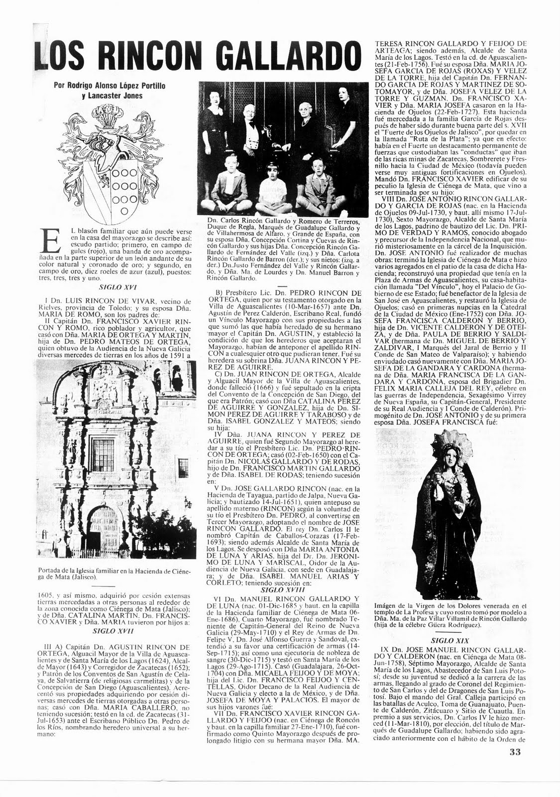 CULTURARTE Agencia de Información.: Familia Rincón-Gallardo.