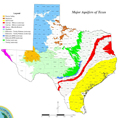 Barnett Shale Maps: Texas Aquifers and Geology