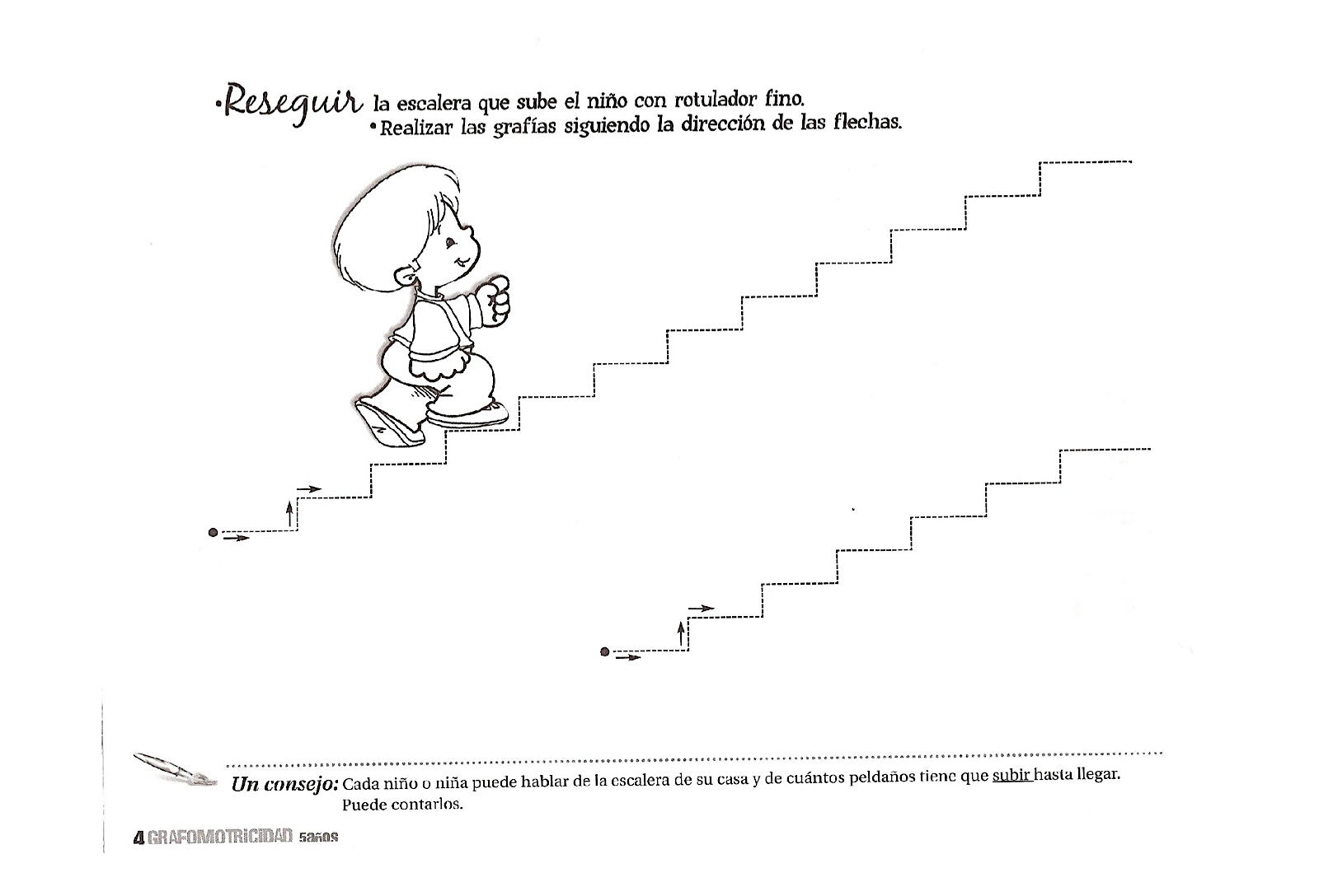 Psicomotricidad Infantil: Cuadernillo de apresto niños de 5 años