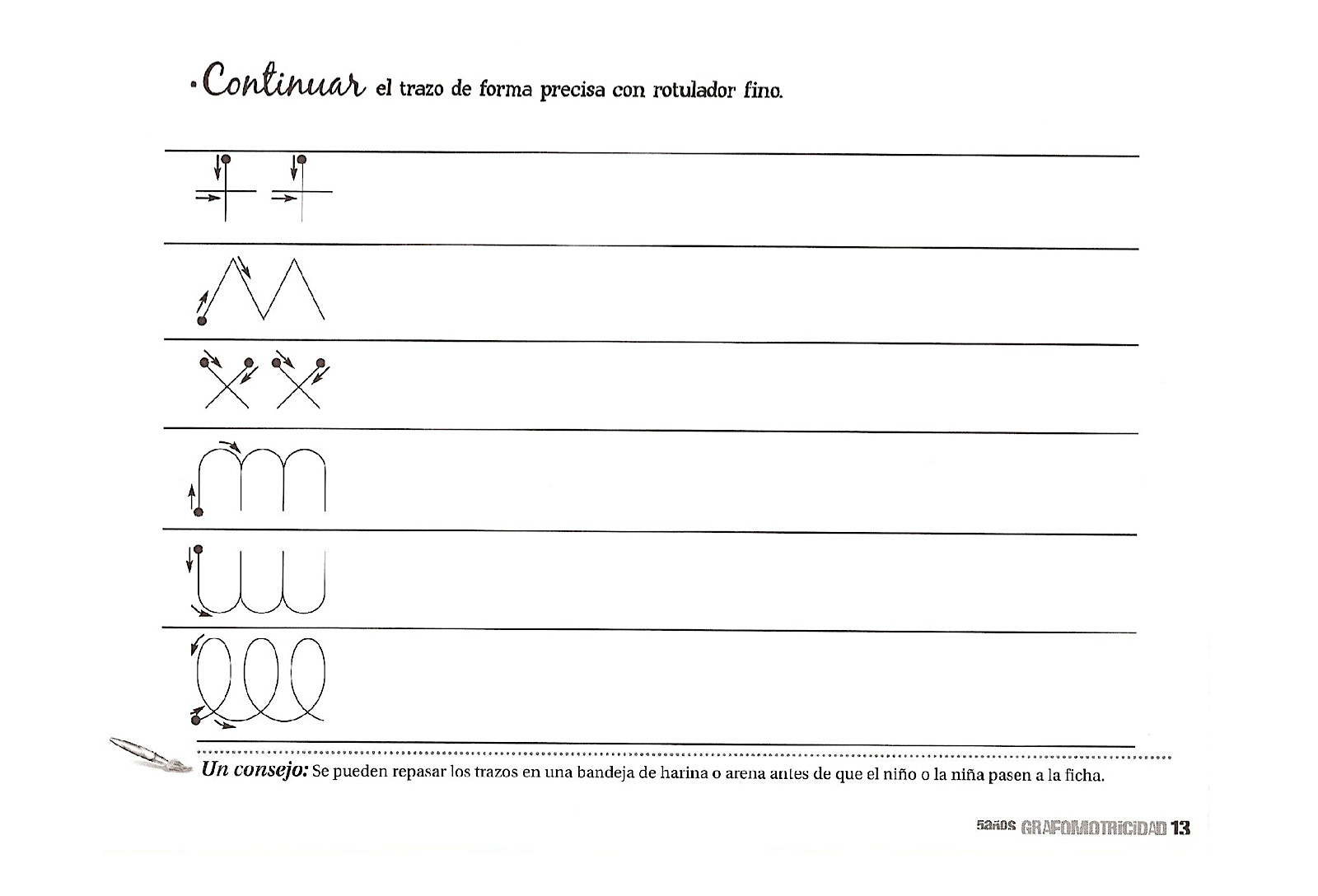 Psicomotricidad Infantil: Cuadernillo de apresto niños de 5 años