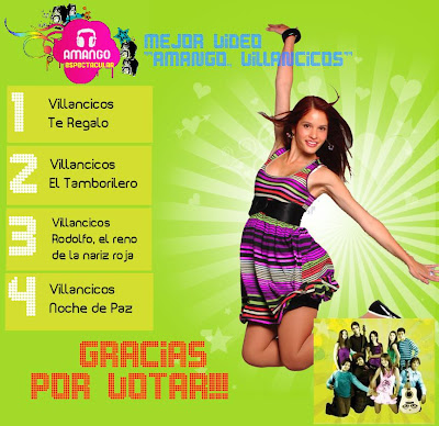 AMANGOESPECTACULAR::...: RESULTADO 5TA VOTACION... AMANGO "VILLANCICOS"