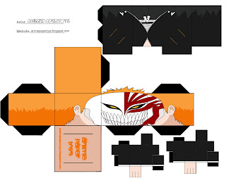 ANIME PAPER TOYS: ICHIGO KUROSAKI / VIZARD (BLEACH)