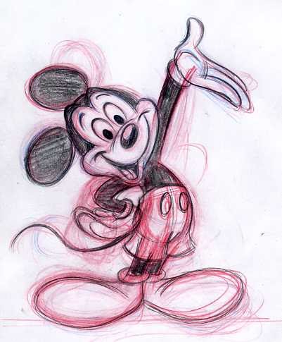 Mark Christiansen's Art and Cartoon Blog: MICKEY MOUSE SKETCHES THAT I ...