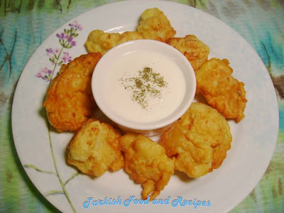 Turkish Food & Recipes: Fried Cauliflower (Karnibahar Kizartmasi)