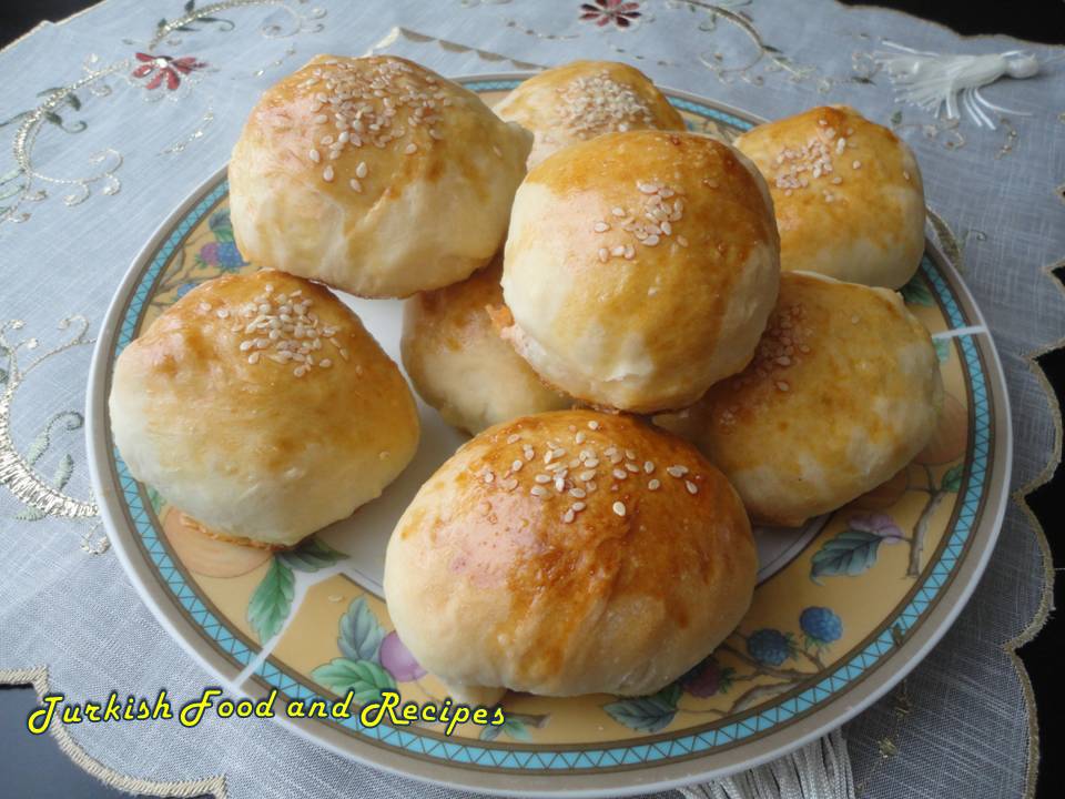 Turkish Food and Recipes: Patatesli Puf Pogaca (Potato Filled Puff Pogaca)