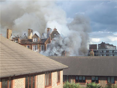 ALL IN A DAY'S WORK: Hoxton school fire