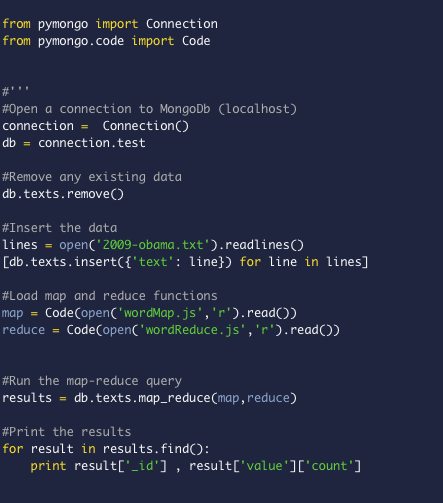 Mapreduce With Mongodb And Python Artificial Intelligence In Motion