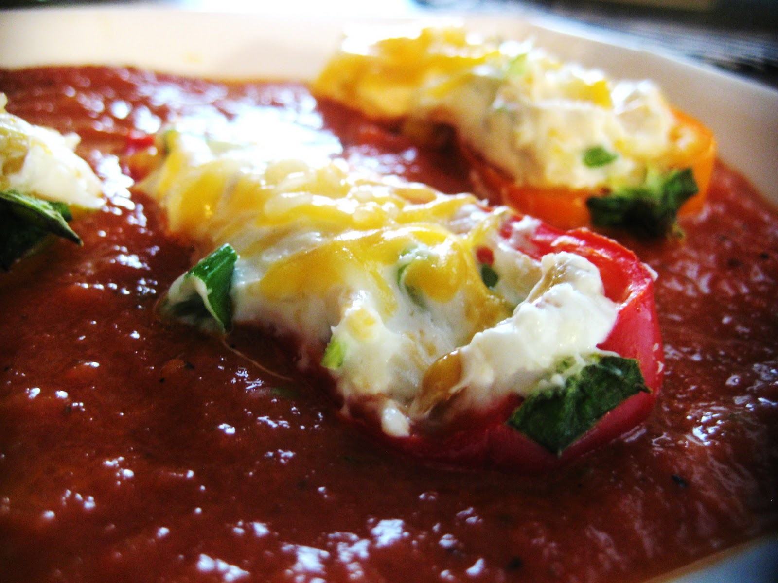 Deliciously Stylish: Grilled Stuffed Tri- Color Peppers with Grilled ...