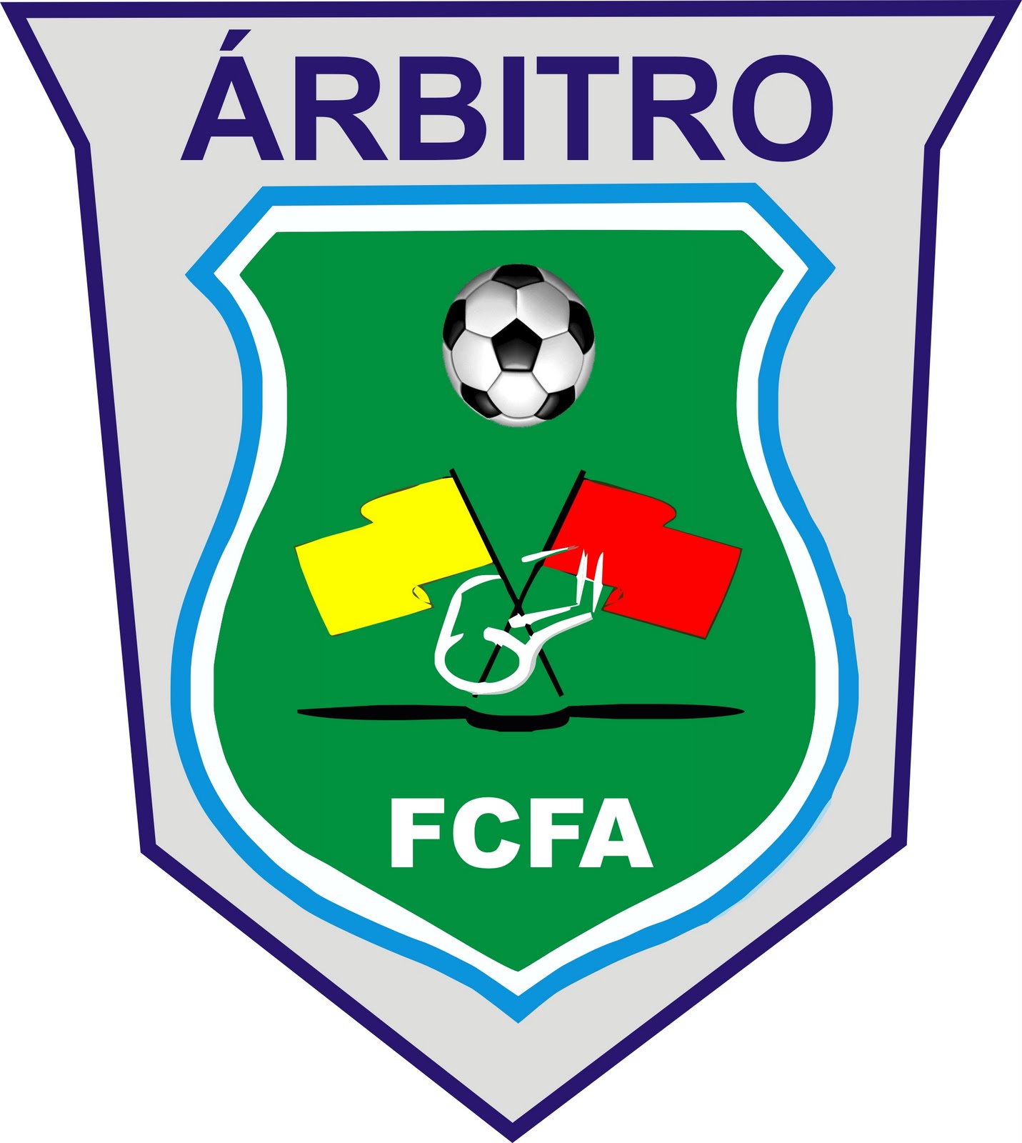 FEDERAÇÃO CEARENSE DE FUTEBOL AMADOR - FCFA: ESCUDO DOS ÁRBITROS DA FCFA.