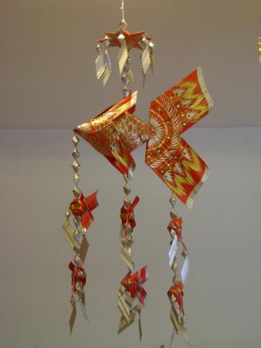 How to weave fish from reused paper or ribbon. part 2 - D . I . Y ...