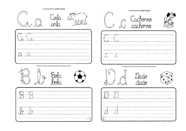 Abecedario en letra corrida - Imagui