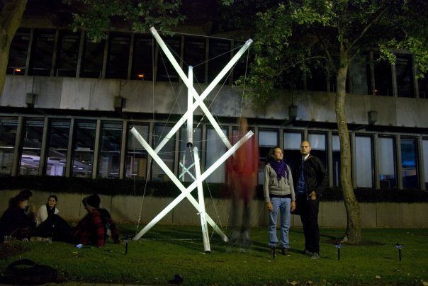 Structural design: Tensegrity light sculptures