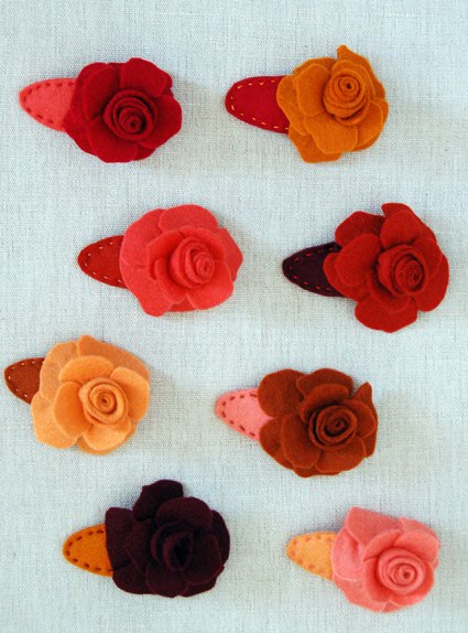 Raindrops On Roses: Rose Barrettes...How To Guide...