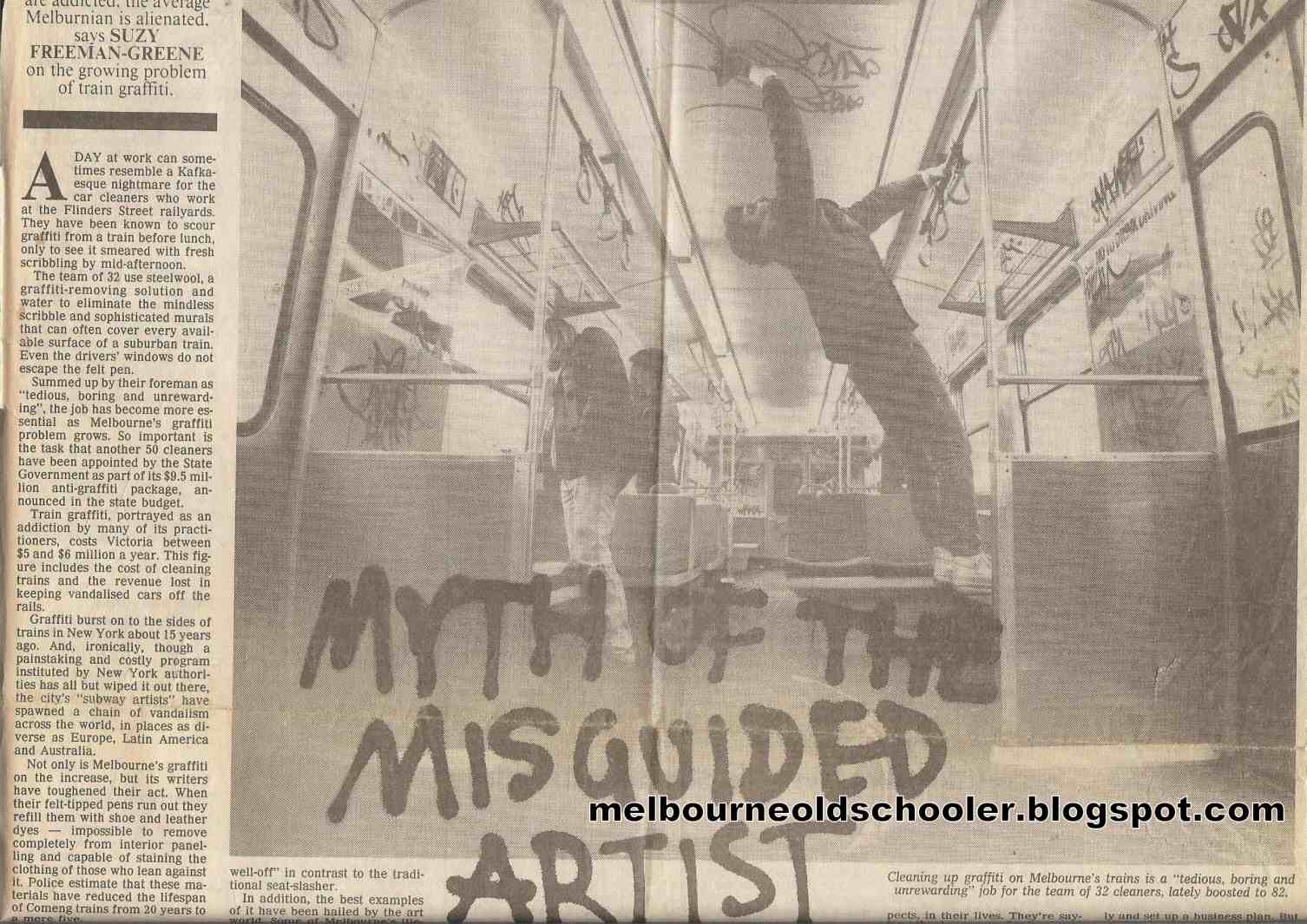 Melbourne Oldschooler - Old School Melbourne Graffiti: Myth of the ...