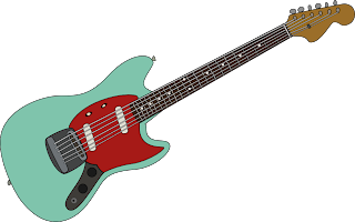 Artz Is Fun: Fender Mustang Vector Graphic
