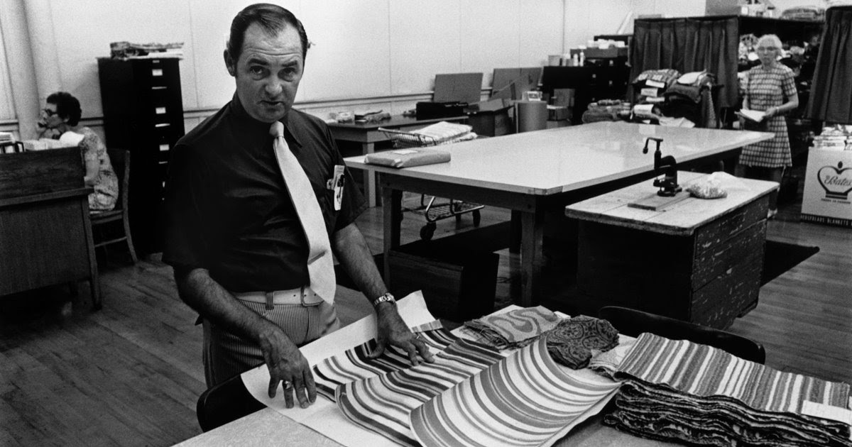 American Photographs: Fabric designer, Bates Linen Mill, Lewiston ...