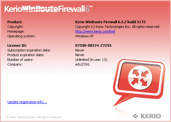Kerio WinRoute Firewall Setup