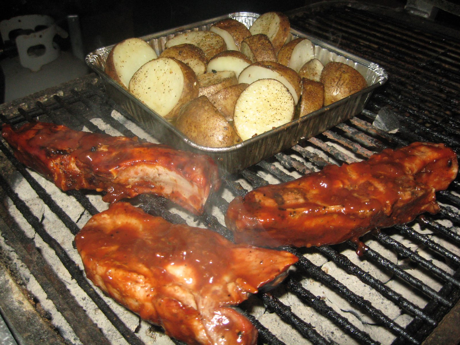 Barbecue Master: Grilled Country BBQ Ribs with Nephew's Cherry'Potle Sauce