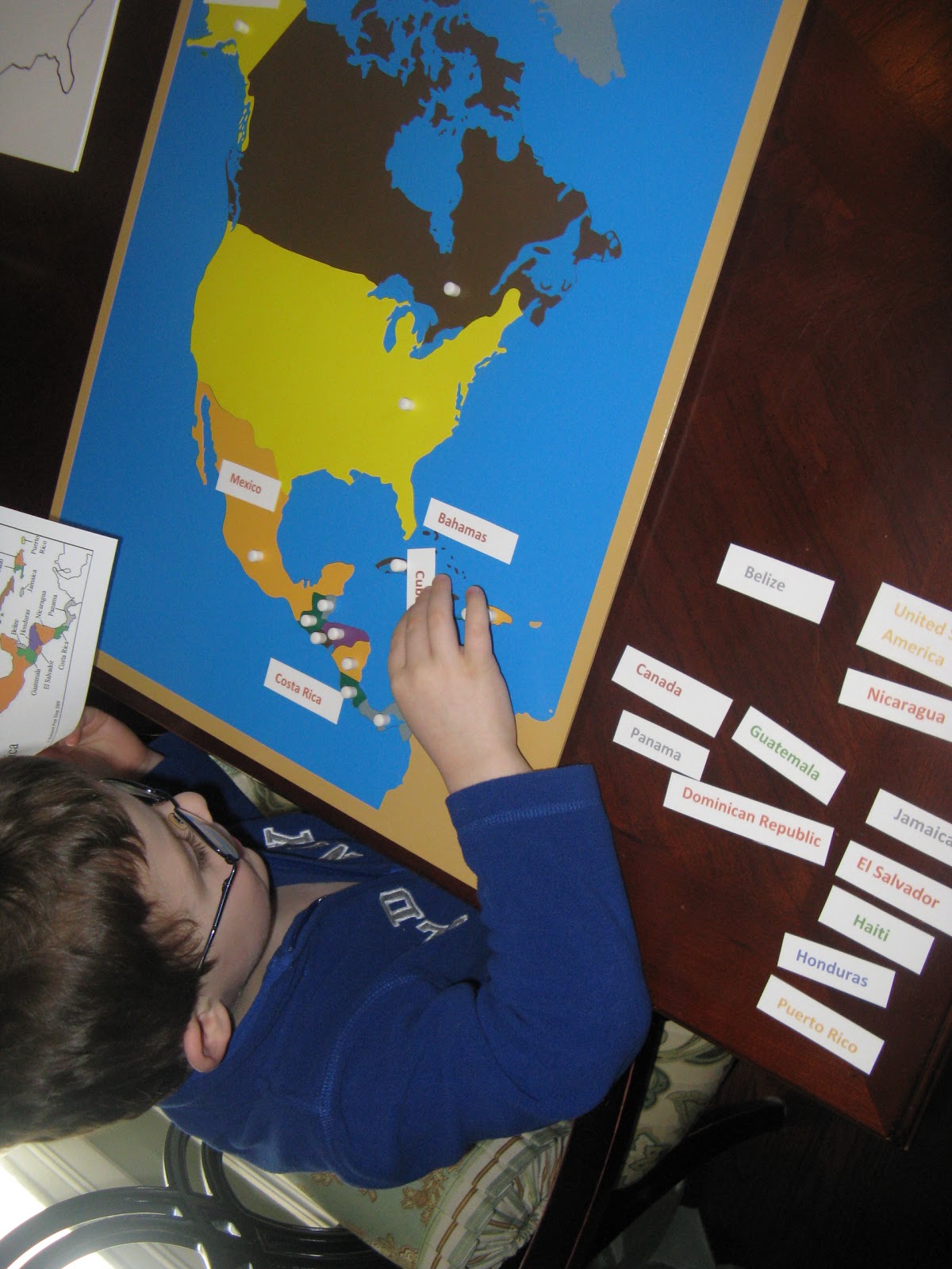 North American Puzzle Map, Early Montessori Geography At Home - "Making ...