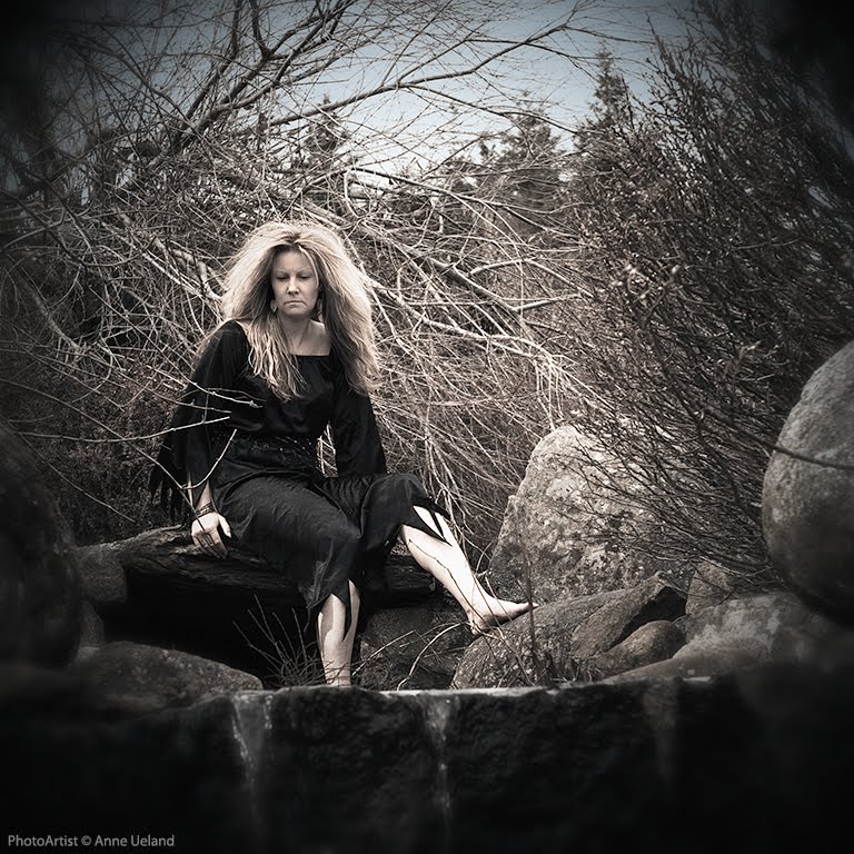 Photoartist Anne Ueland Beautiful Wood Nymph By The Brook