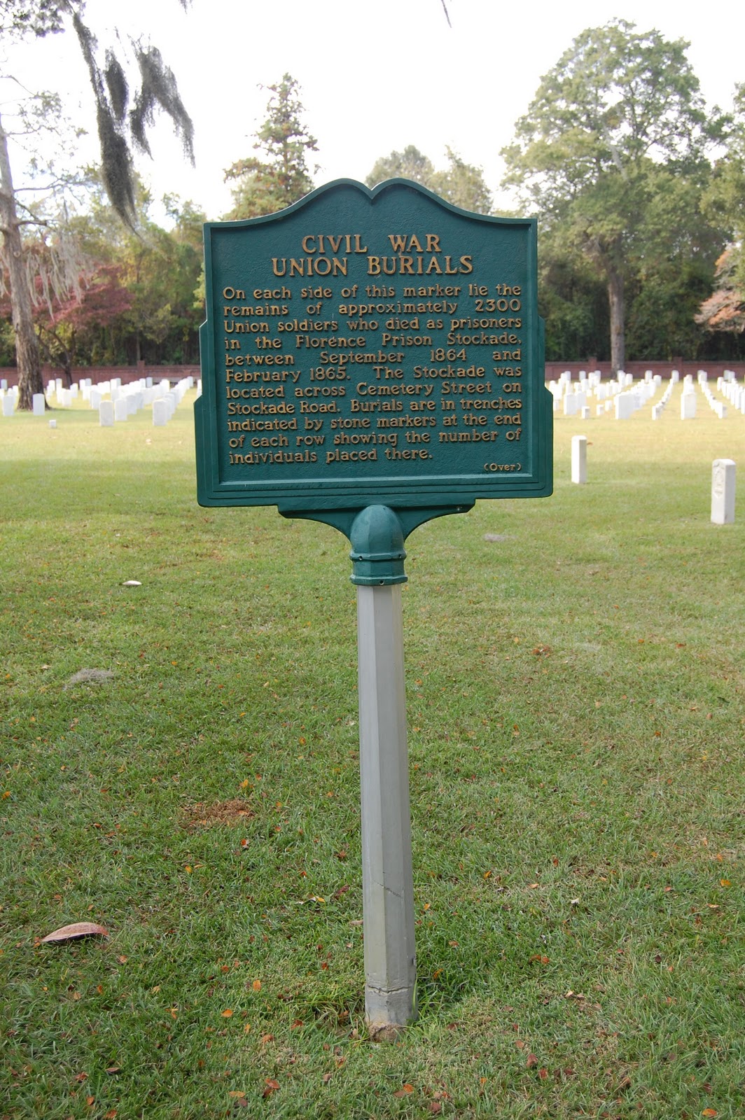 Spotsylvania Civil War Blog: Related Lands: The Florence Stockade ...