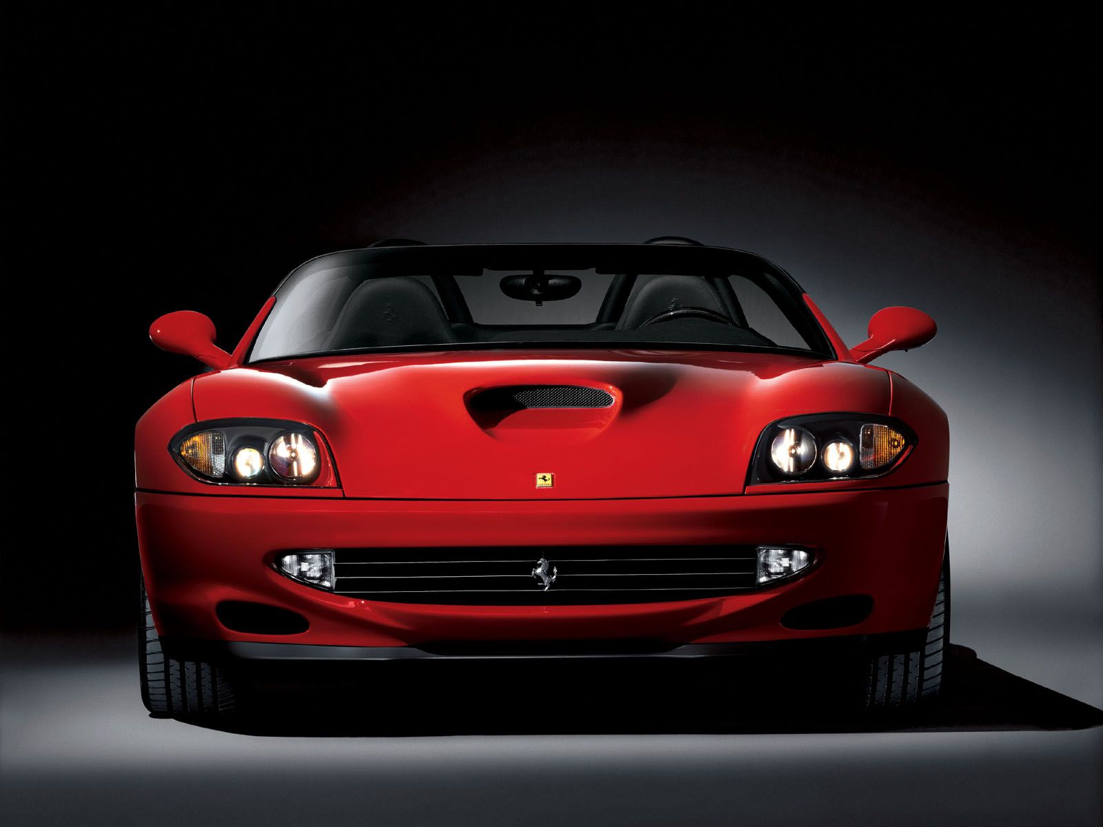Front Red Ferrari 550 Maranello Wallpaper | Urban Art Wallpaper