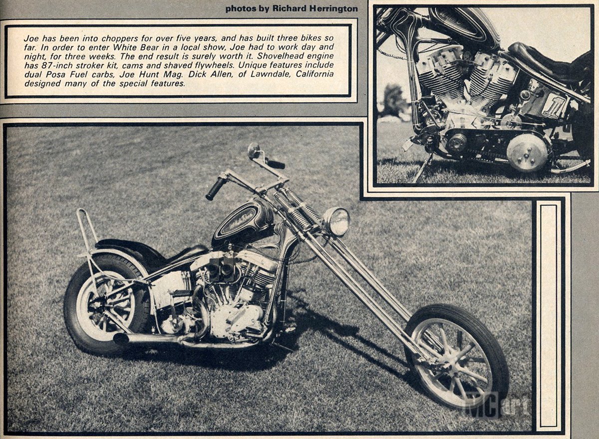 MC Art/Motorcycle Art: This Month's Header, Wowed by Joe Hurst's White Bear