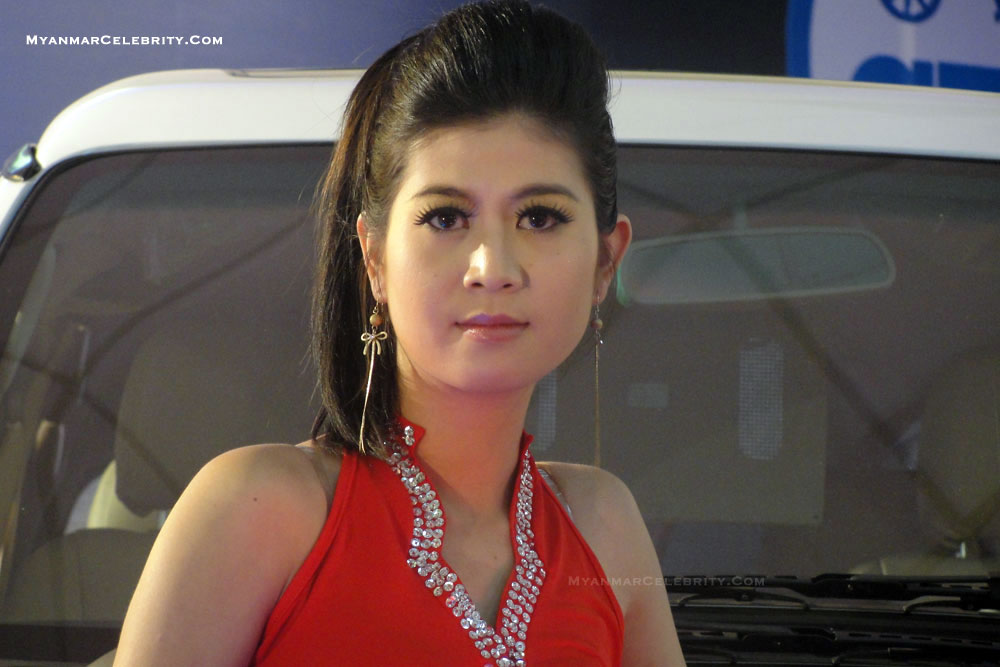 MODEL: Myanmar Beautiful Car Model Girls @ Automobile Show 2011, Yangon
