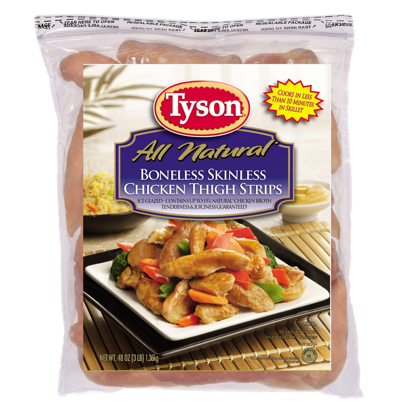 Packaging Graphics: Tyson Individually Frozen Packaging