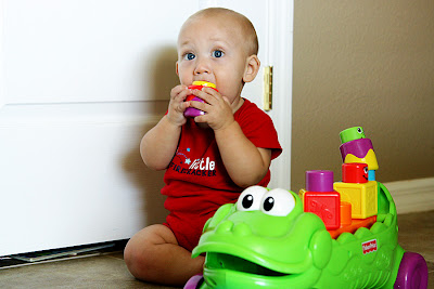 the hurricane ranch: Fisher Price Musical Croc Block Wagon