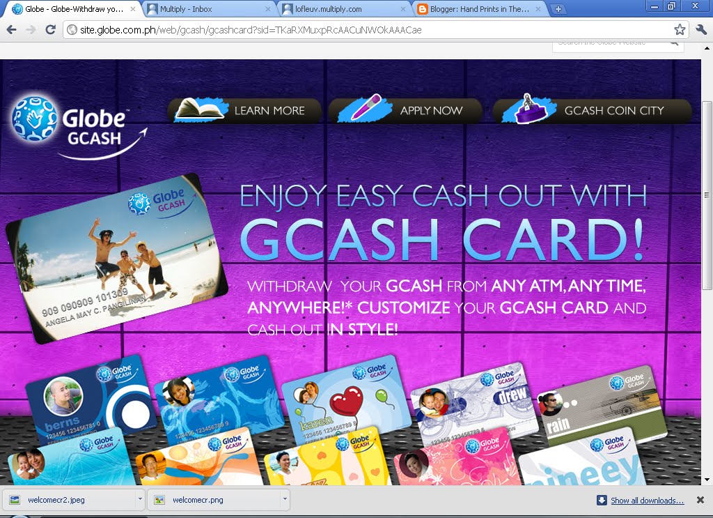 Notes by Irish: Globe Gcash Card