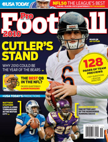 Number 9: Stafford on several preseason magazine covers