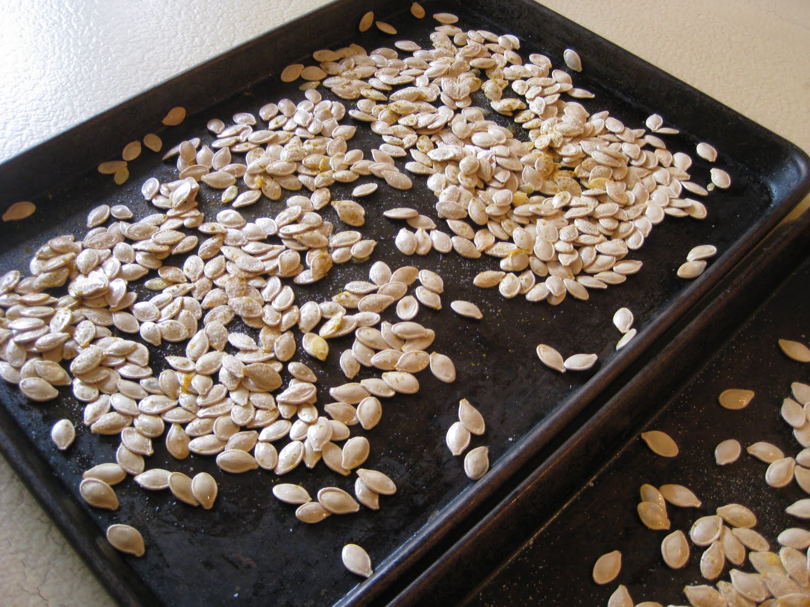 The Full Plate Blog: My Favorite Part of Halloween: Roasted Pumpkin Seeds