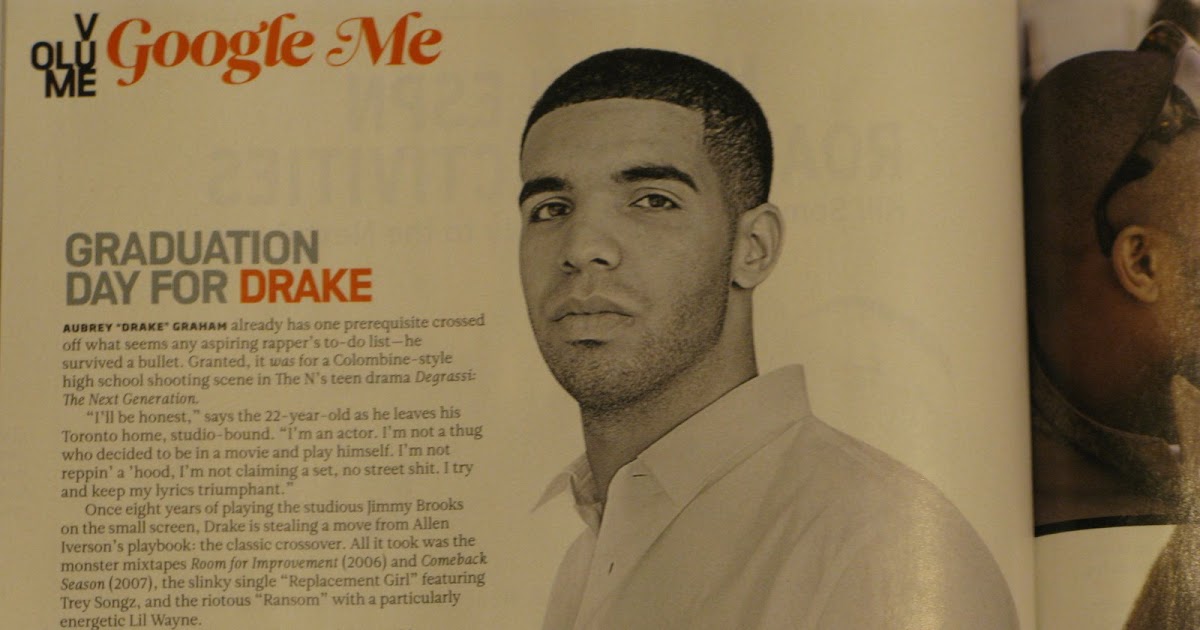 OCTOBERS VERY OWN: Drake in December 2008 VIBE